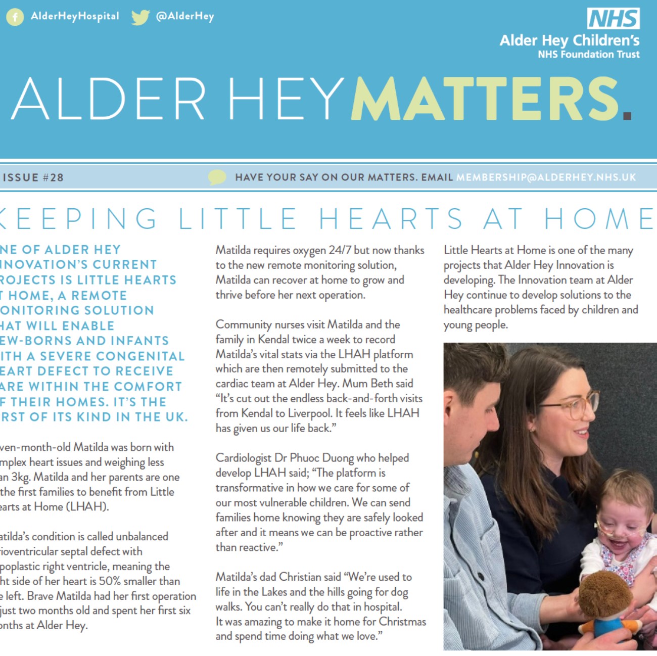 Alder Hey Matters – Latest issue now available - Alder Hey Children's ...