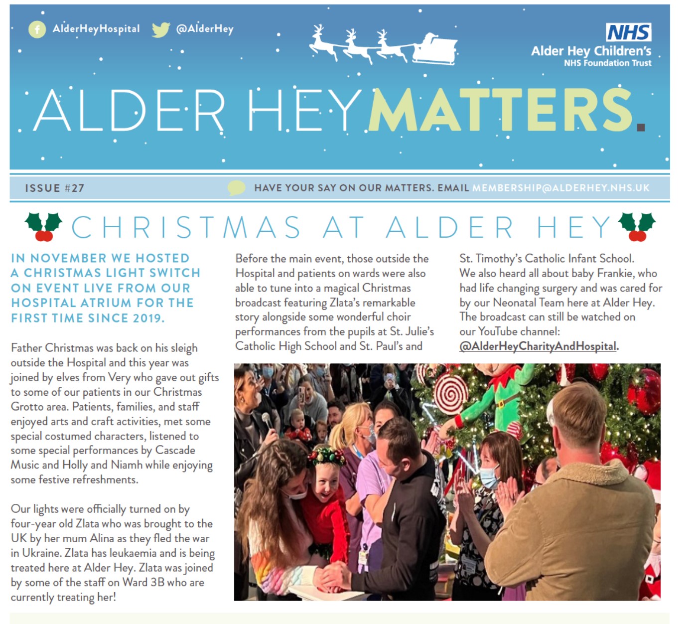 Alder Hey Matters – Latest issue now available - Alder Hey Children's ...