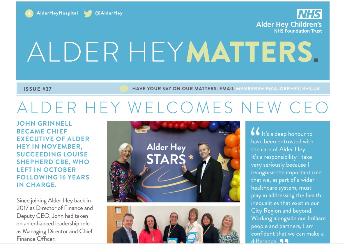 Alder Hey Matters Newsletter - March 2025 - Alder Hey Children's ...